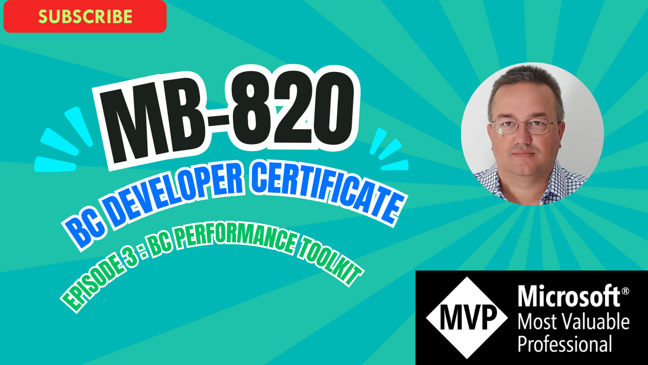 Let's pass MB-820 - Episode 3: Getting Started with Performance Toolkit ...